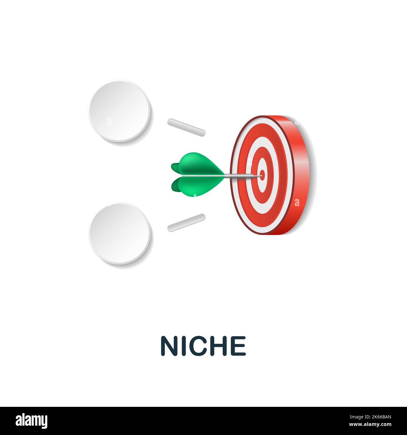 Niche icon. 3d illustration from affiliate marketing collection ...