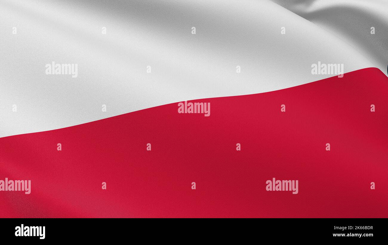 Poland flag. Warsaw sign. European country. Polish official patriotic ...