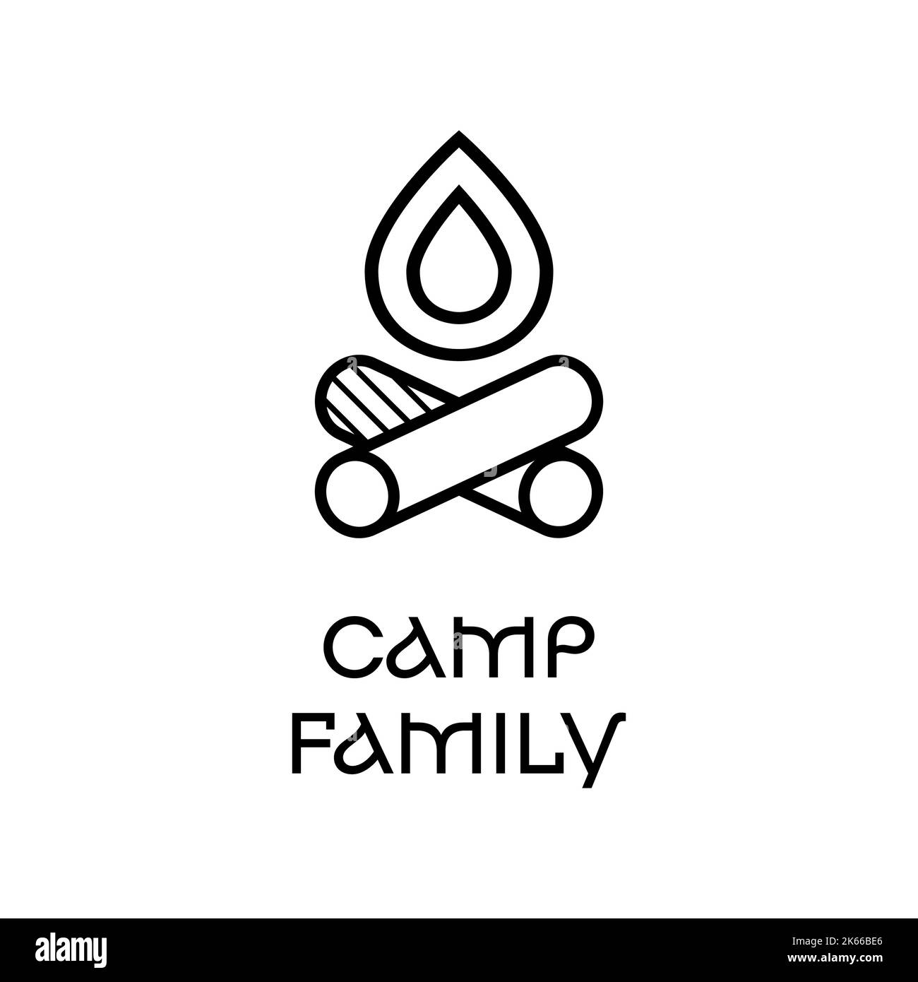 Campfire typography Black and White Stock Photos & Images - Alamy