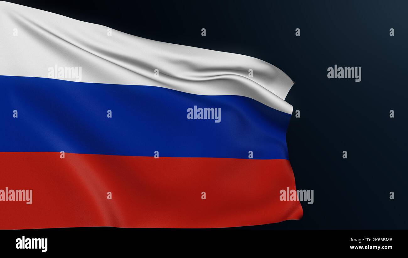 russia flag russian federation national tricolor Stock Photo - Alamy