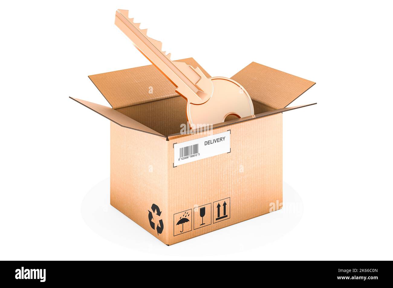 Security concept parcel box Cut Out Stock Images & Pictures - Alamy