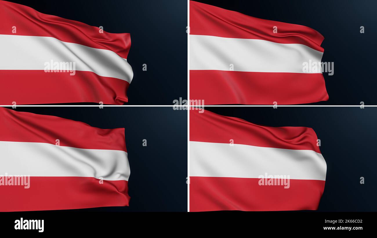 austria flag vienna austrian official symbol set 4 Stock Photo - Alamy