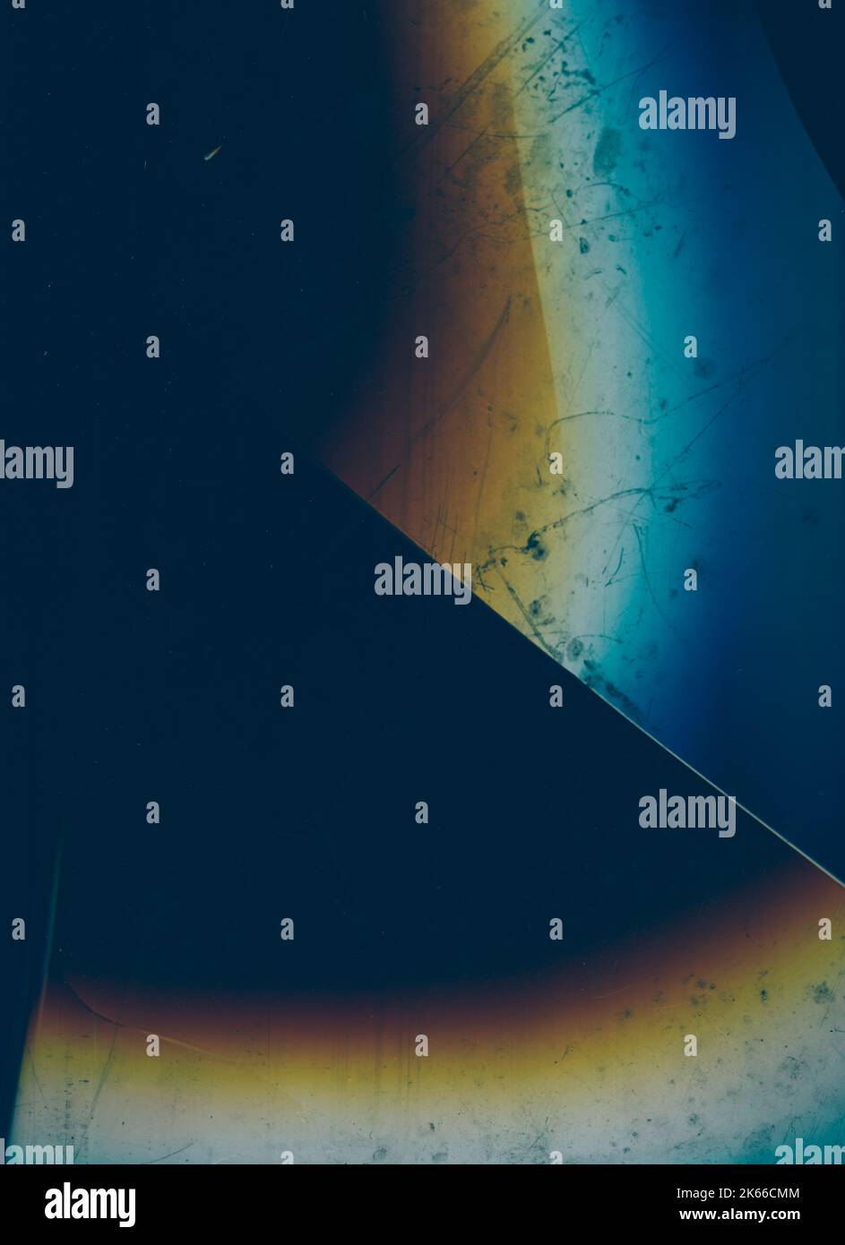 Crushed texture. Screen distortion. Broken display glass. Blue orange ...