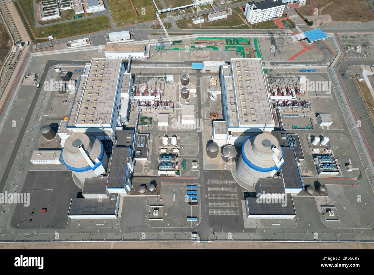 YANTAI, CHINA - OCTOBER 7, 2022 - The Haiyang nuclear Power plant is seen in Yantai, Shandong ...