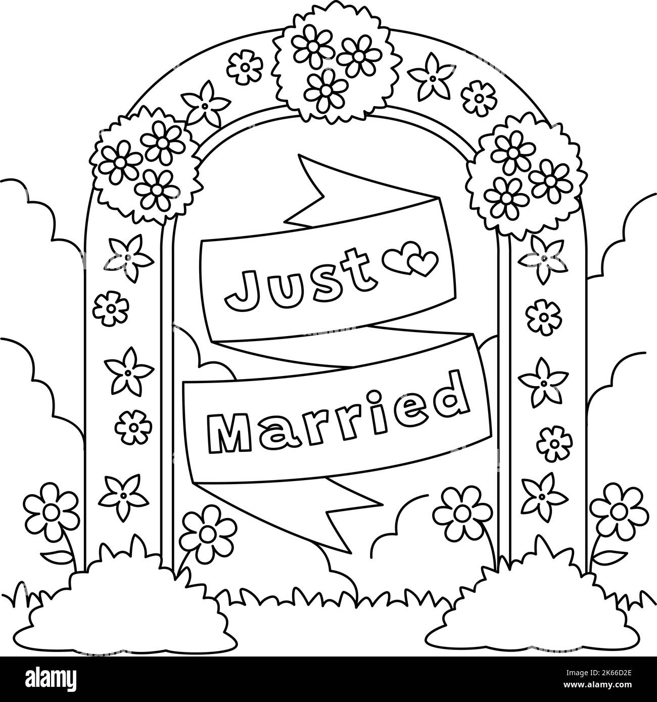 Wedding arch vector line Stock Vector Images - Alamy