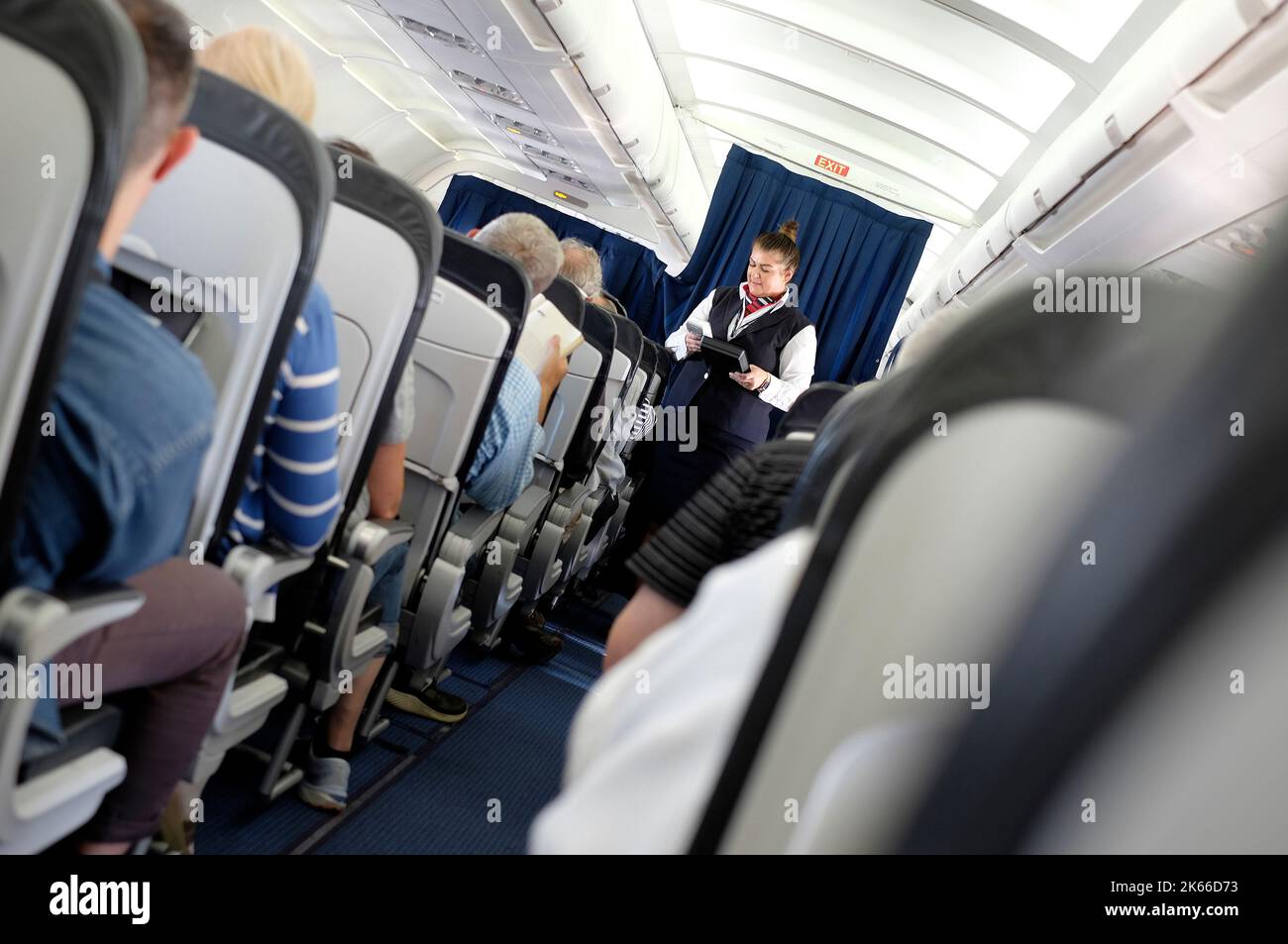 Flight attendant cabin crew hi-res stock photography and images - Alamy