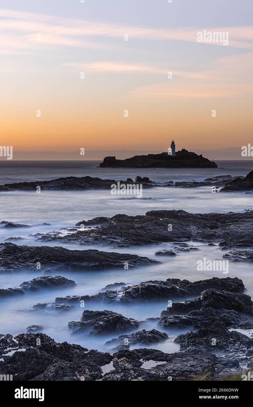 Godrevy point beach hi-res stock photography and images - Alamy