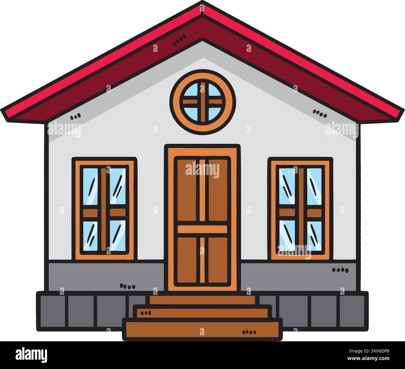 House Cartoon Colored Clipart Illustration Stock Vector Image & Art - Alamy