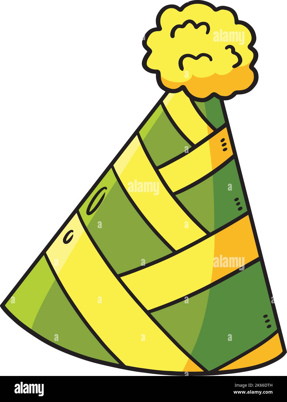 Party Hat Cartoon Colored Clipart Illustration Stock Vector Image & Art ...