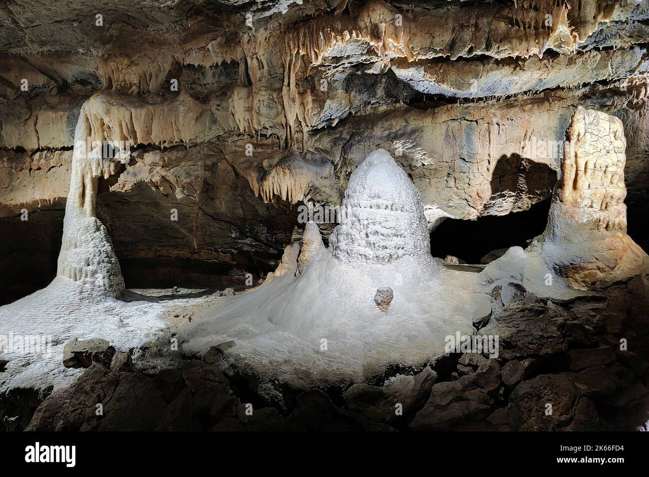 Heinrichshoehle limestone cave, Germany, North Rhine-Westphalia ...