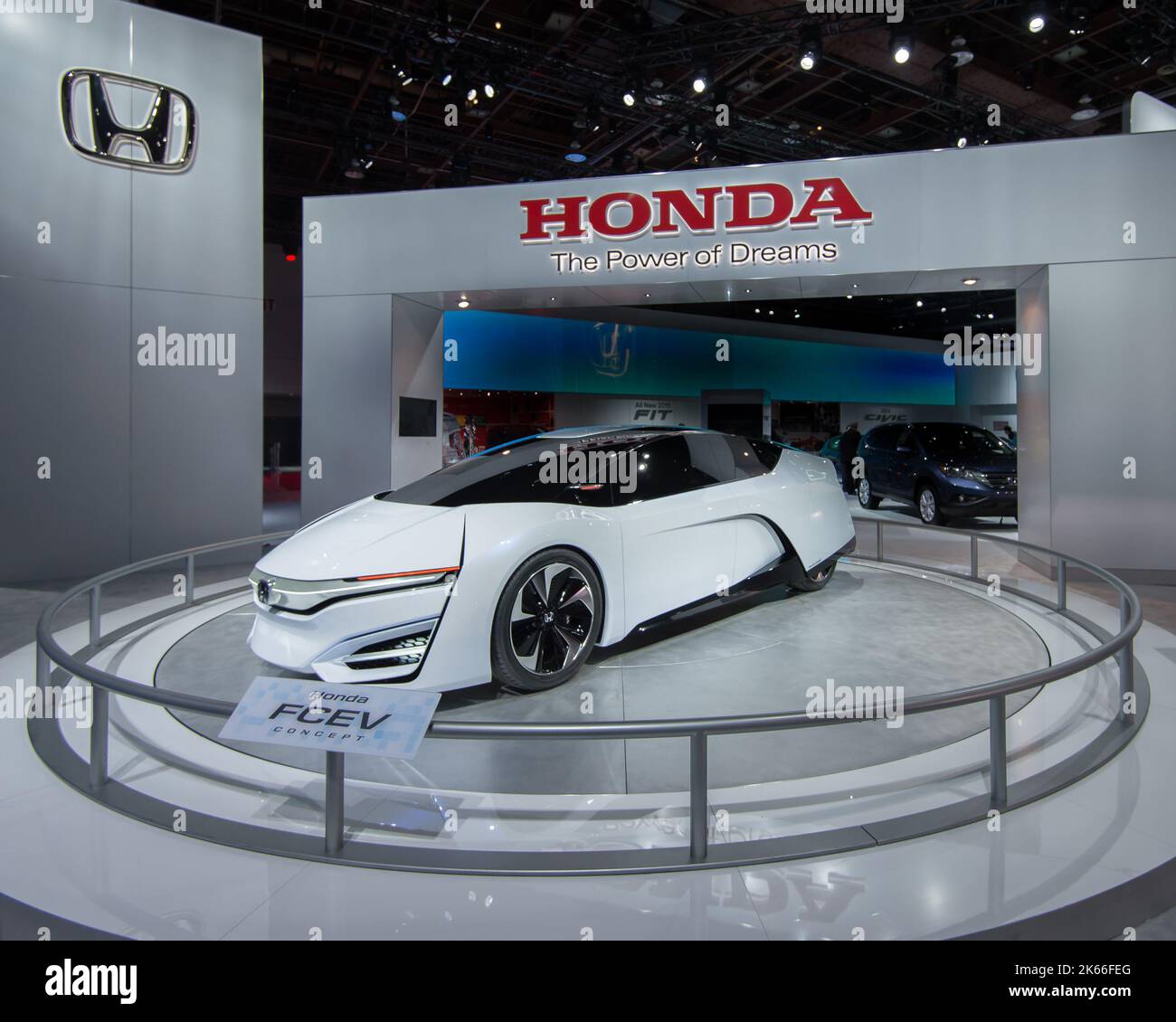 DETROIT, MI/USA - JANUARY 15: The Honda FCEV concept car at the North American International ...