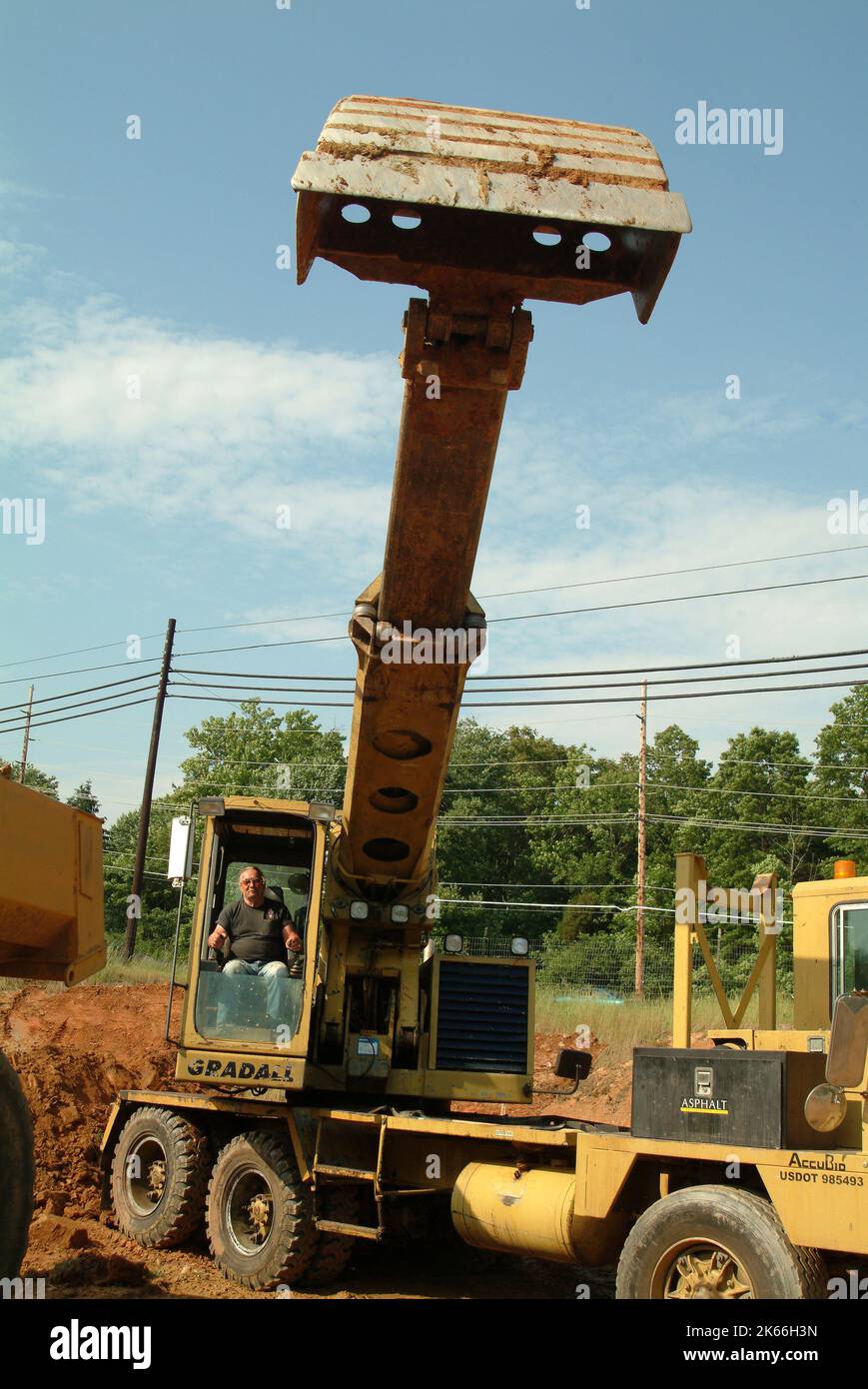 Construction Equipment Operator Stock Photo - Alamy