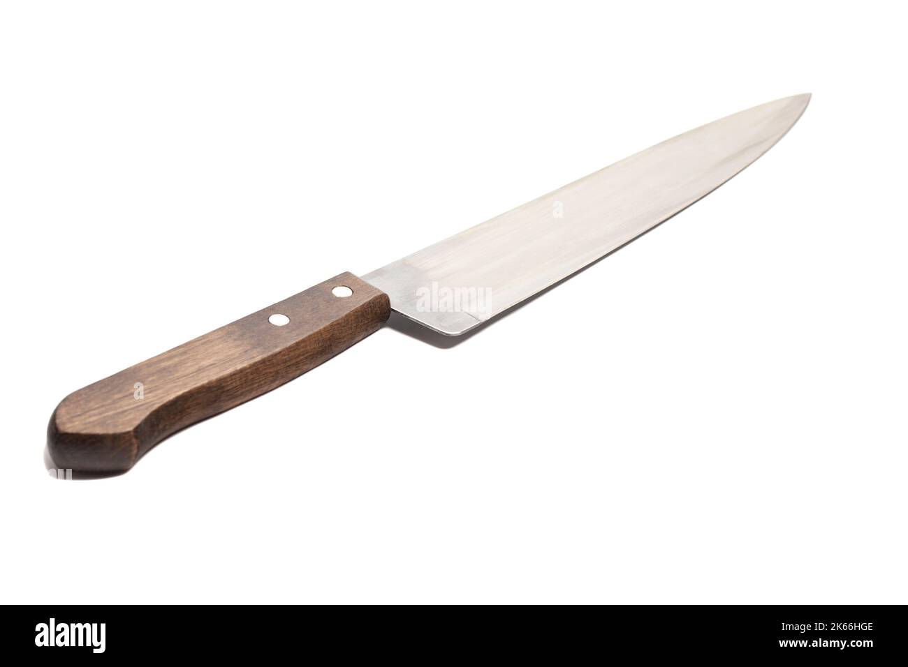 Chef's kitchen knife isolated on white background Stock Photo - Alamy