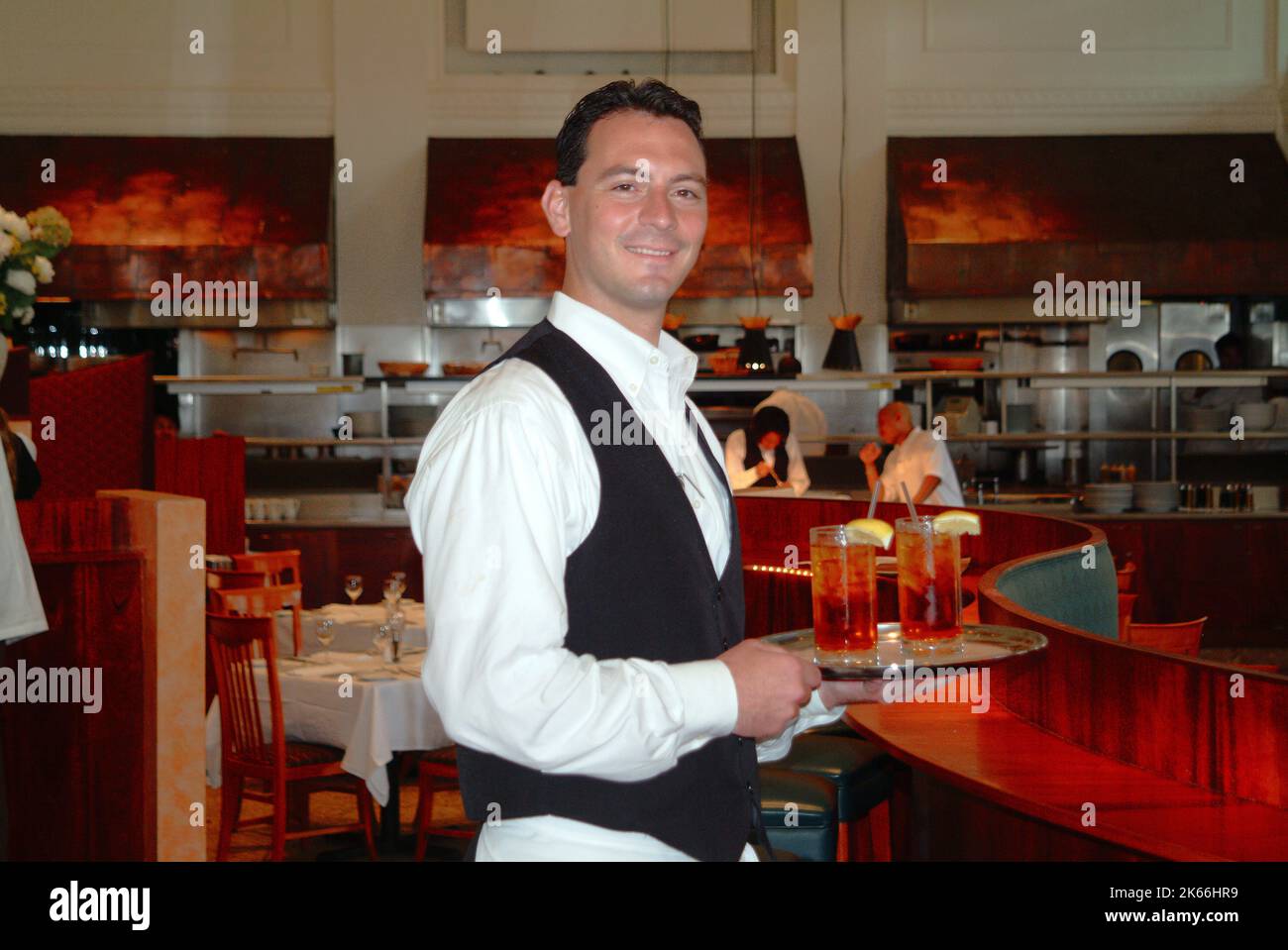 Food and Beverage Server Stock Photo - Alamy