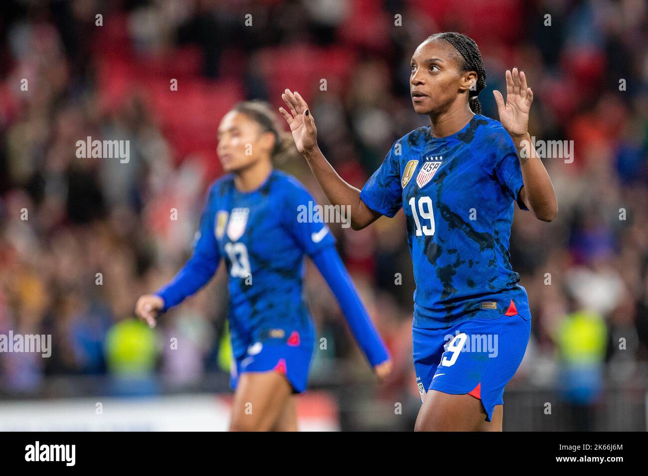 Friday, 7th October 2022. Crystal Dunn. England vs USA. International ...