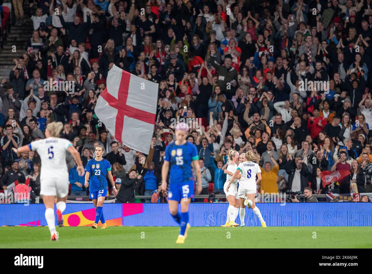 Friday, 7th October 2022. England celebrate. England vs USA ...