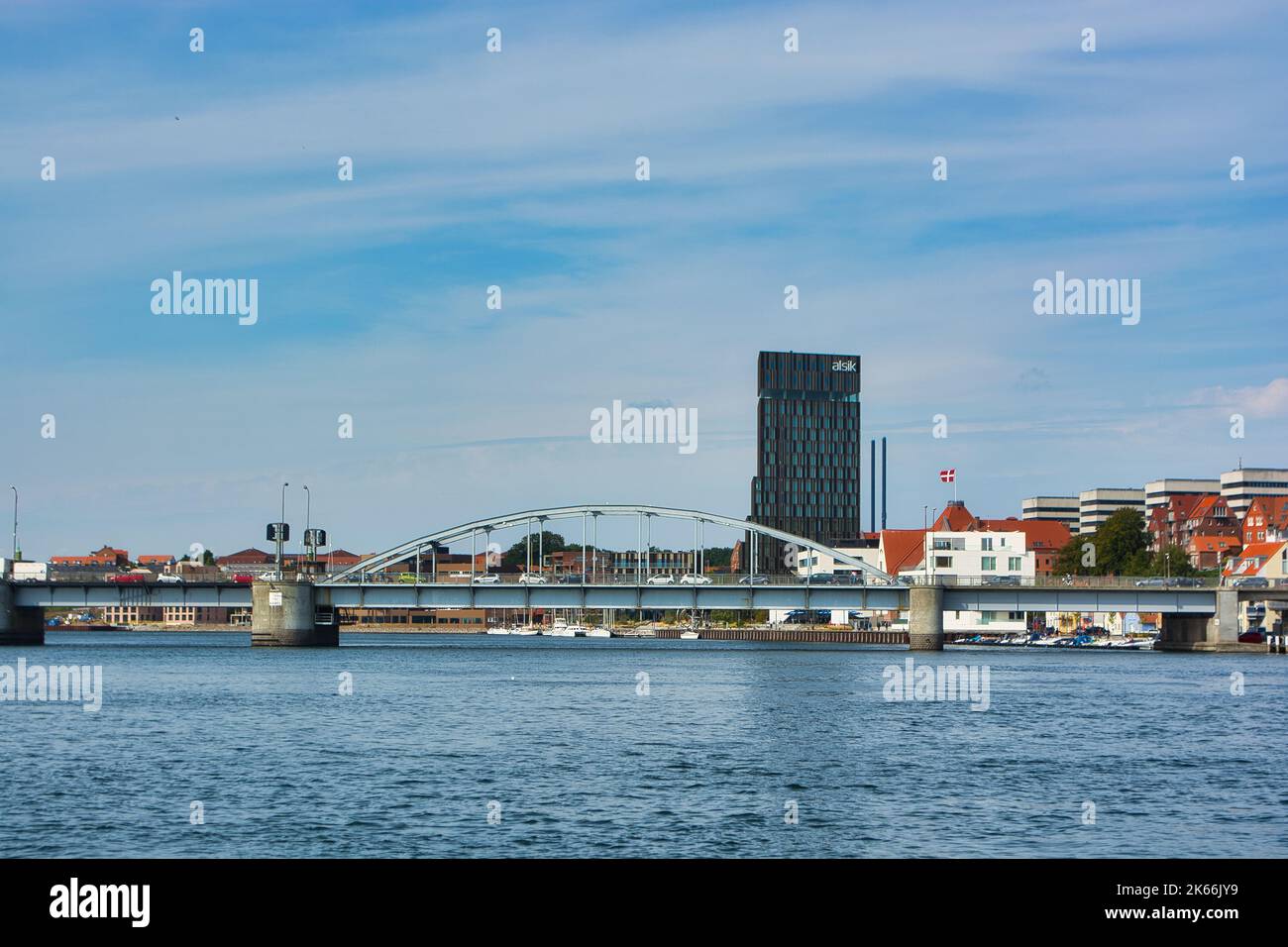 Waterfront view in Sonderborg Dan. S nderborg , city in Southern ...