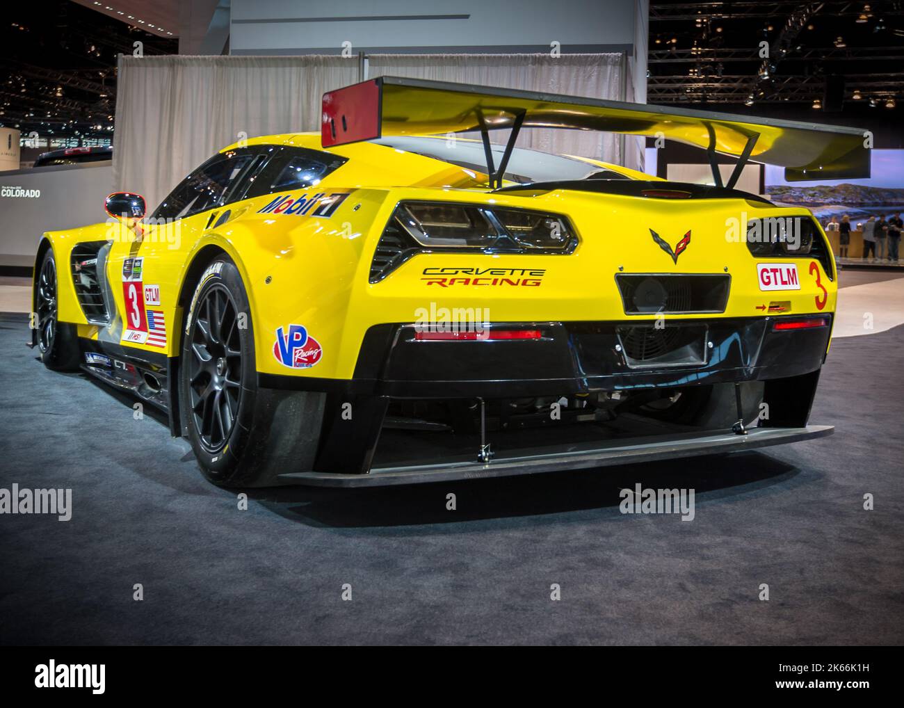 Yellow chevrolet corvette c7 hi-res stock photography and images - Alamy