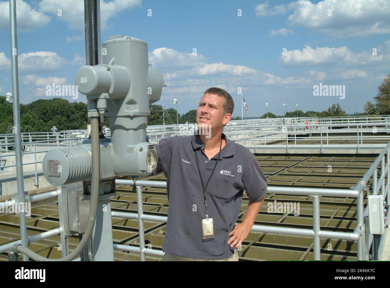 Water, Waste Treatment Plant, and System Operator Stock Photo - Alamy