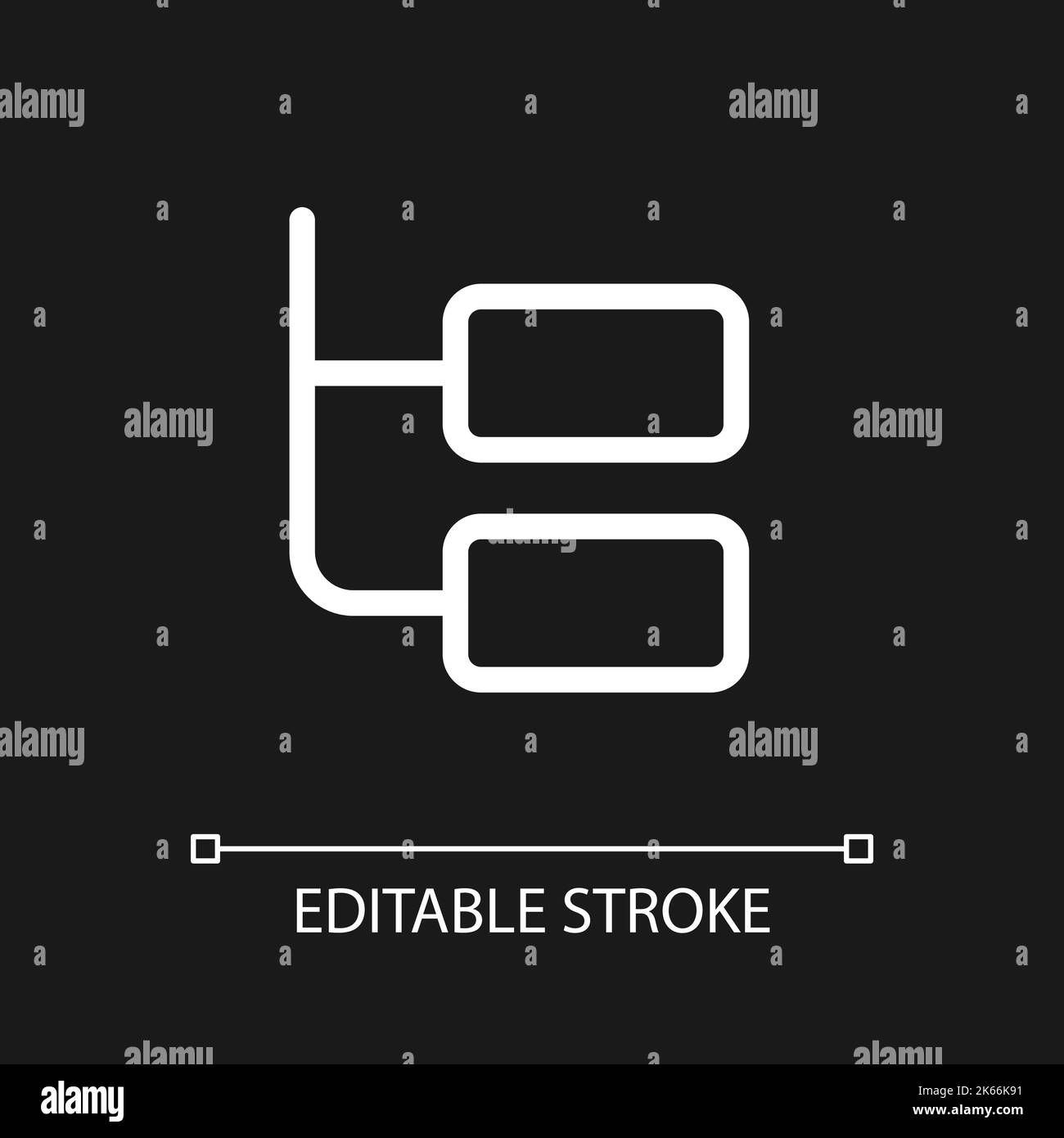 Online chat thread pixel perfect white linear ui icon for dark theme ...