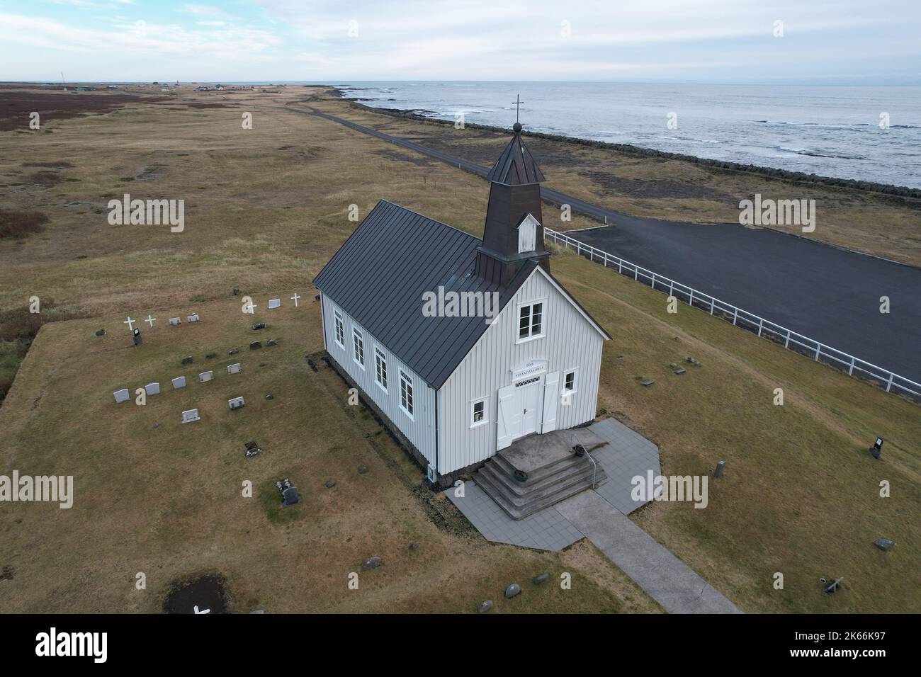 Iceland selvogur strandarkirkja church hi-res stock photography and ...