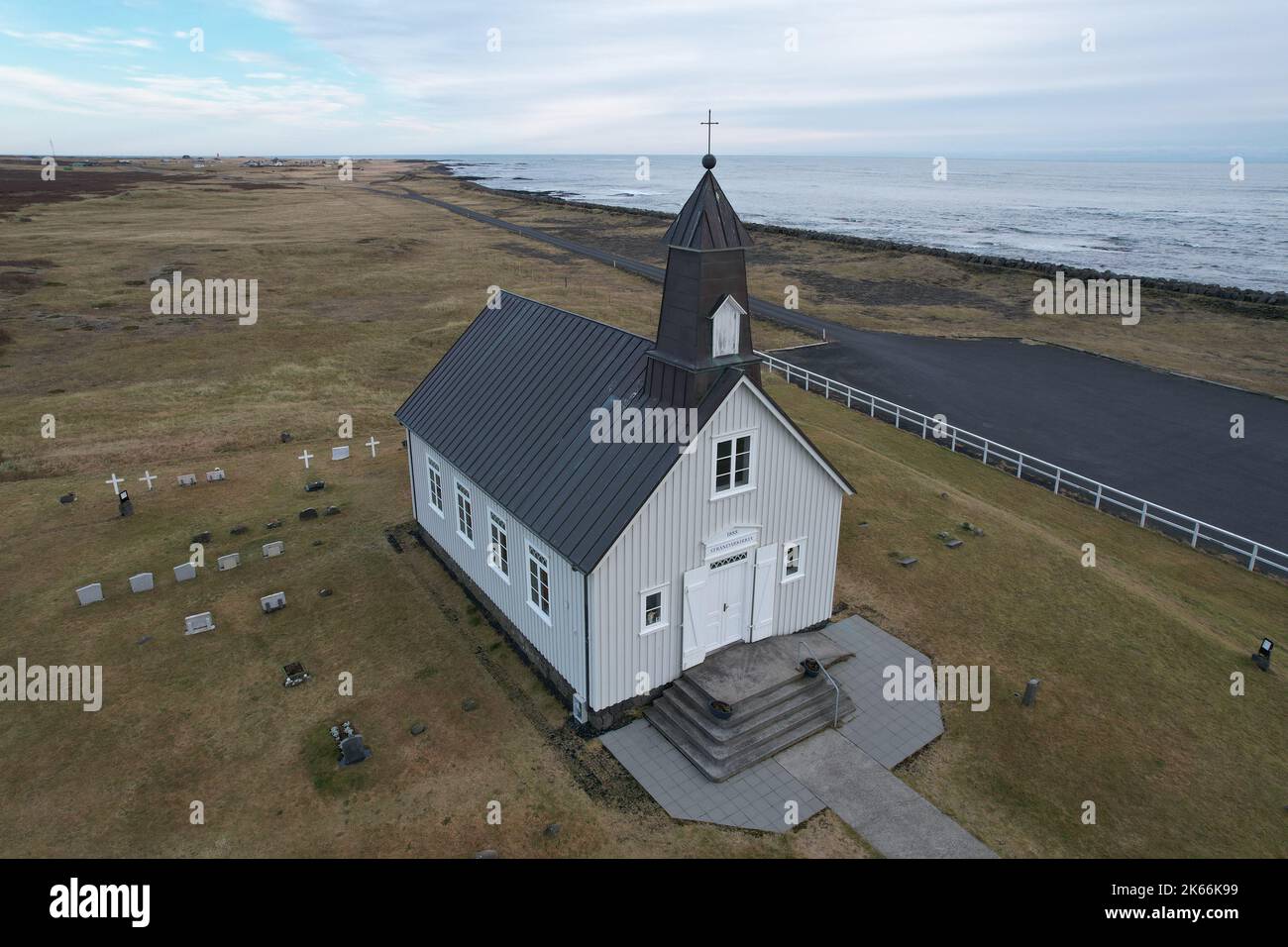 Iceland selvogur strandarkirkja church hi-res stock photography and ...