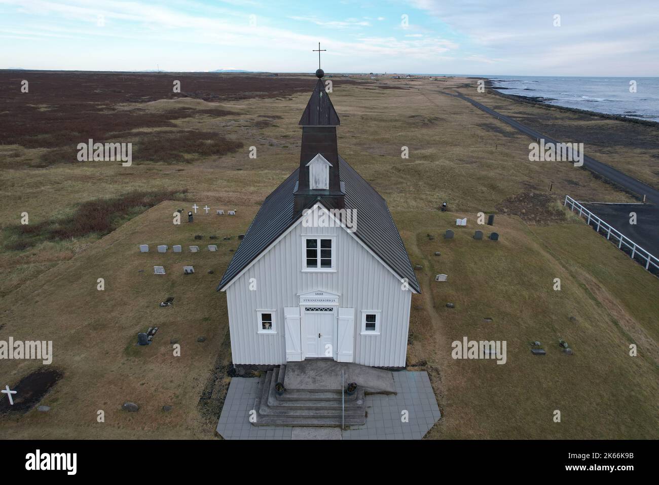 Iceland selvogur strandarkirkja church hi-res stock photography and ...