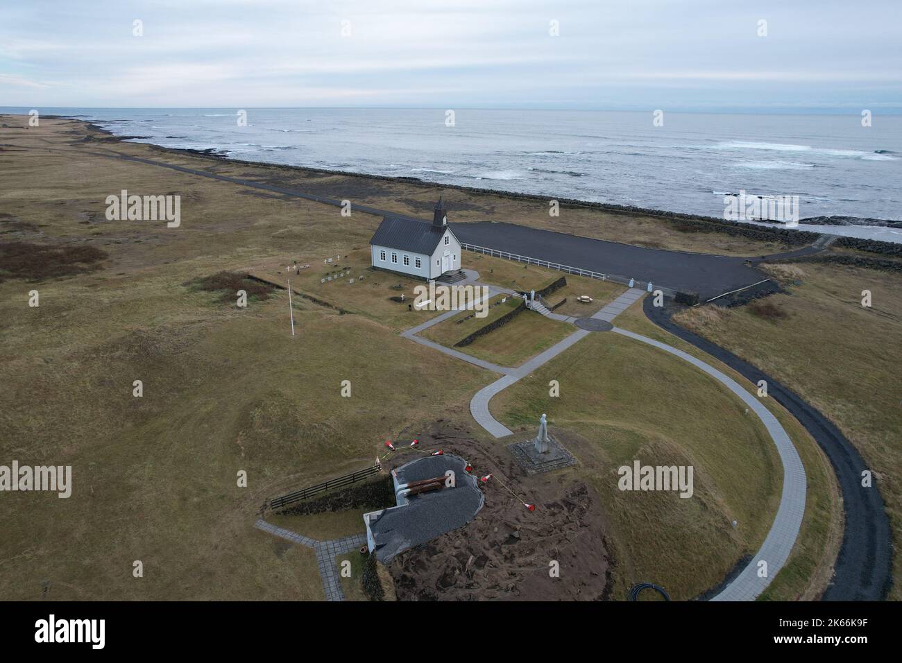 Iceland selvogur strandarkirkja church hi-res stock photography and ...