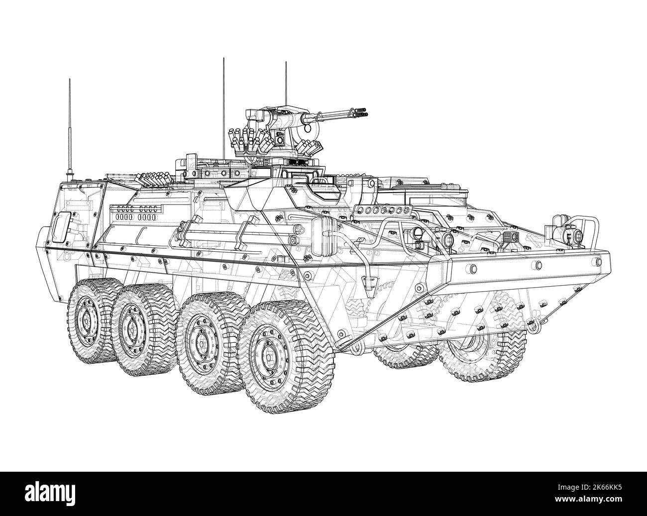 Armored personnel carrier. Vector Stock Vector Image & Art - Alamy