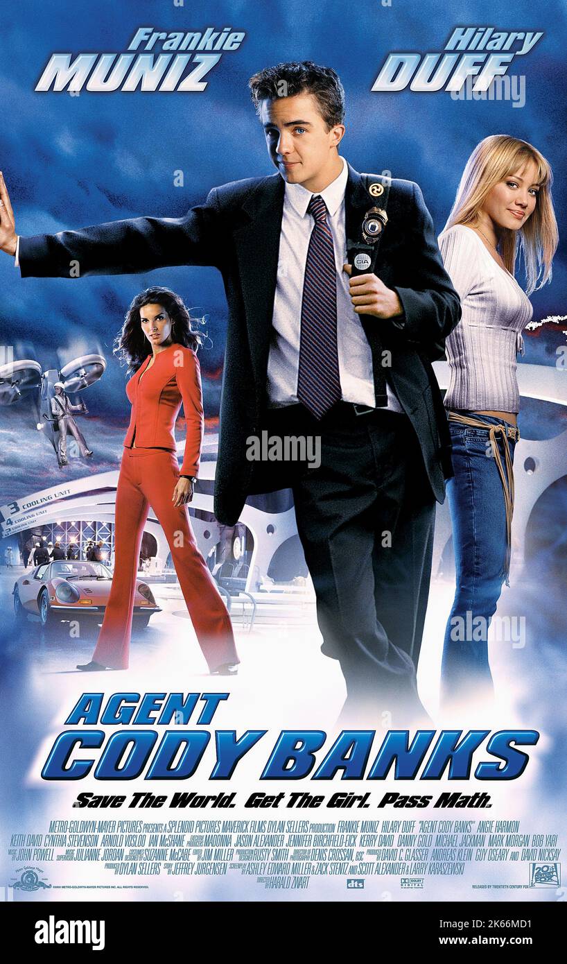 ANGIE HARMON, FRANKIE MUNIZ, HILARY DUFF, AGENT CODY BANKS, 2003 Stock ...