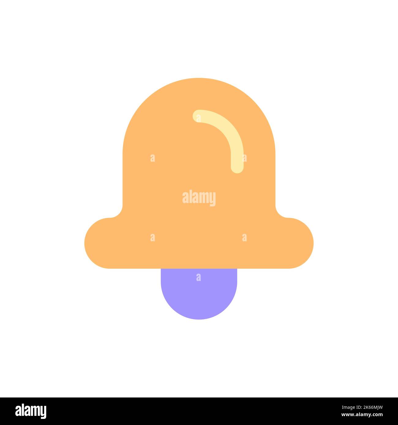 Bell pixel perfect flat gradient color ui icon Stock Vector Image & Art - Alamy