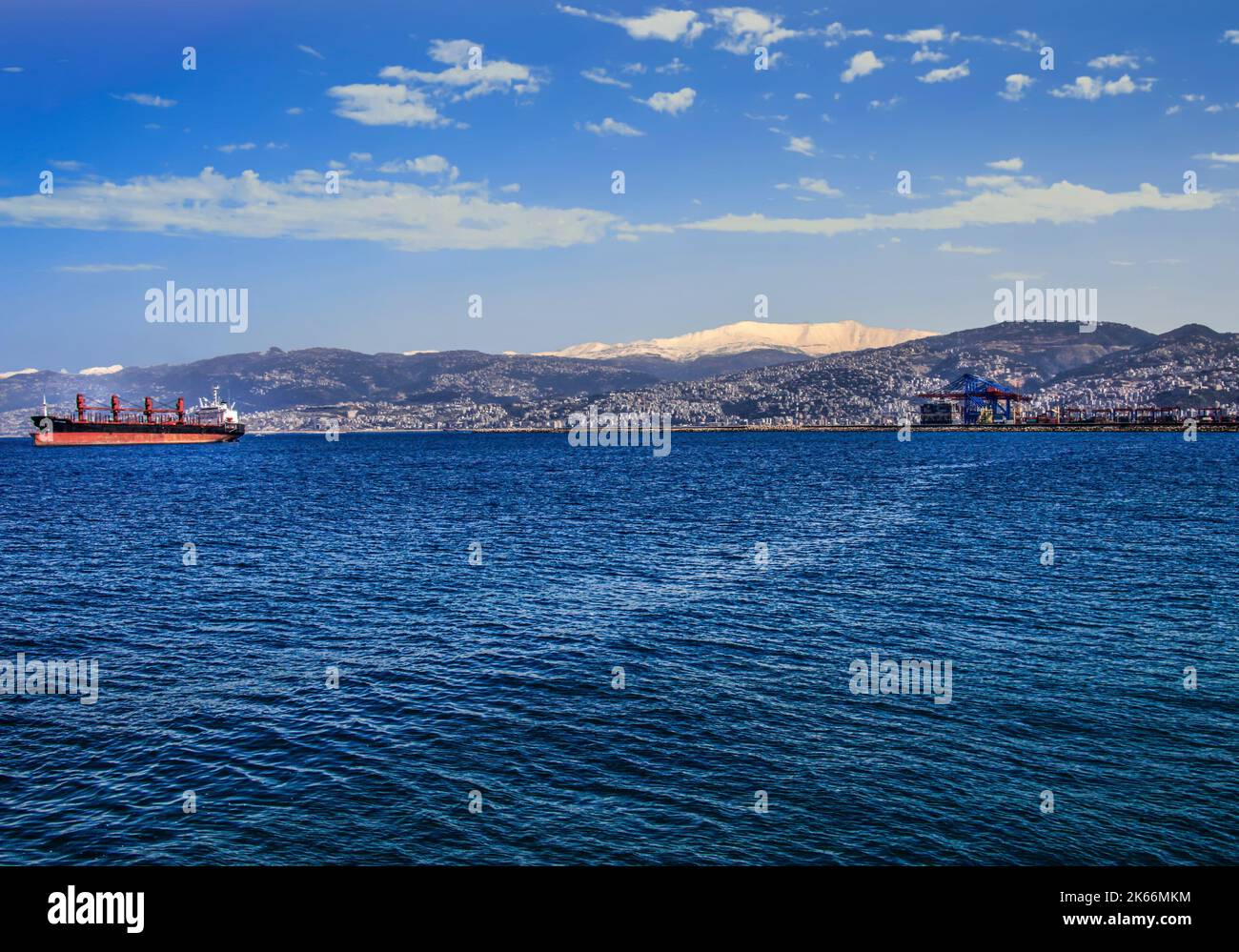 Lebanon Beirut Corniche Manara .Nice walk along the Eastern Coast of ...