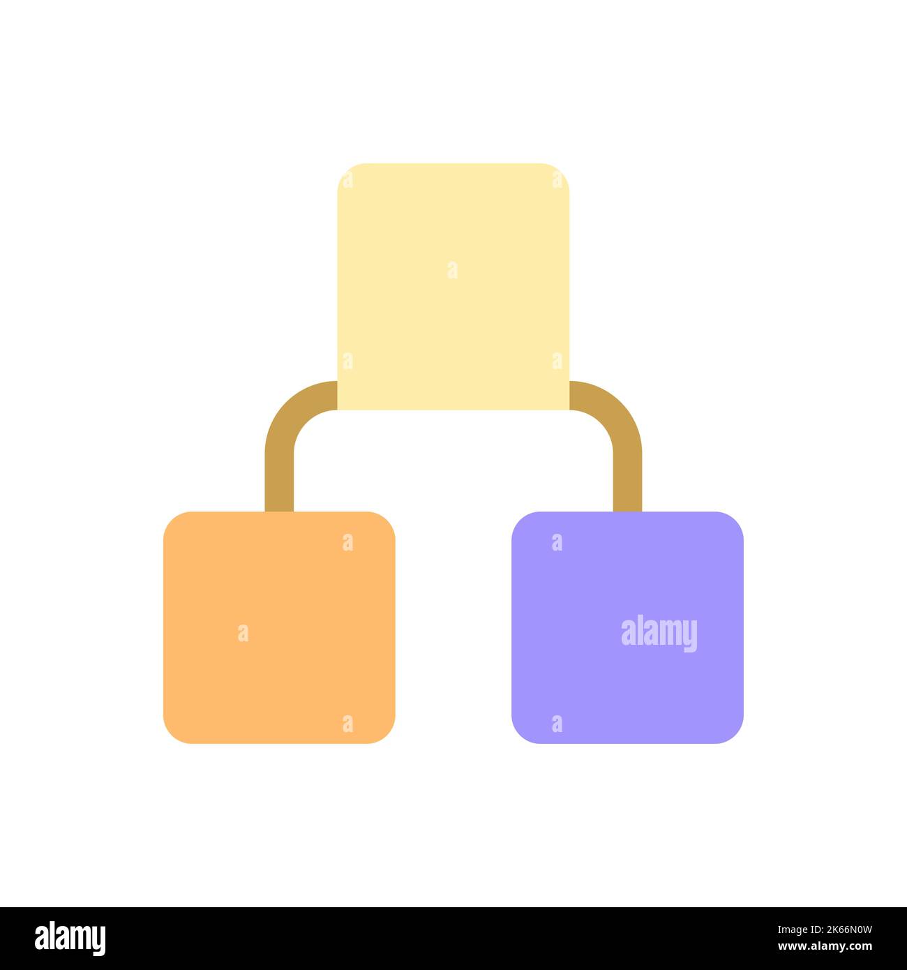 Flat purple process icon hi-res stock photography and images - Alamy