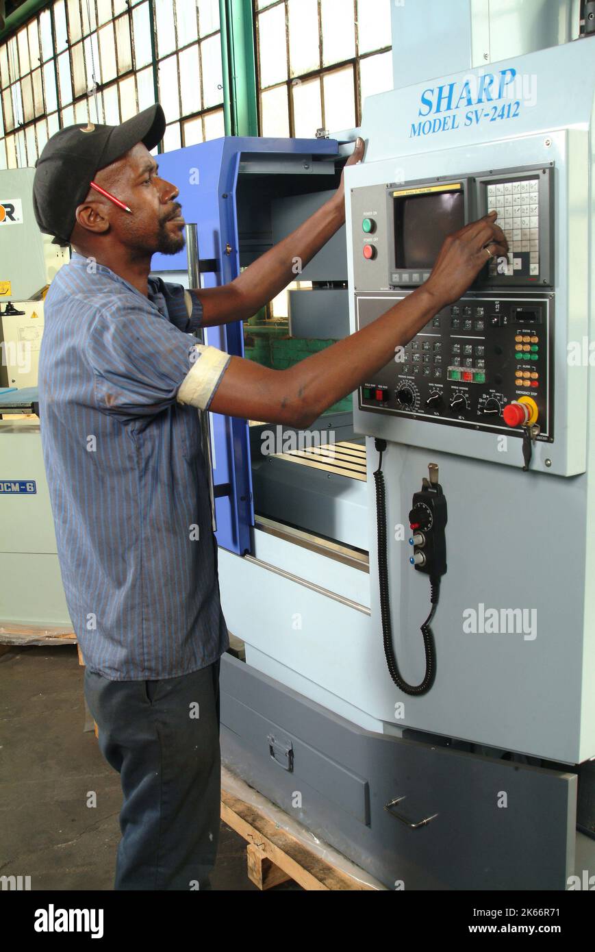 Computer Control Operator and Programmer Stock Photo - Alamy