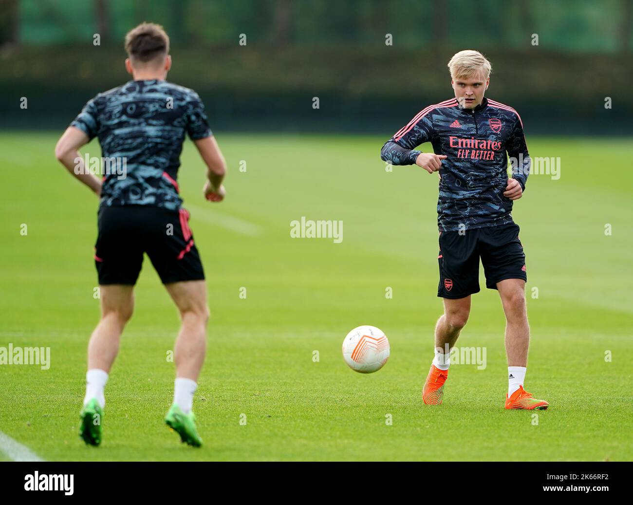 Arsenal's Matt Smith during a training session at the Arsenal Training ...