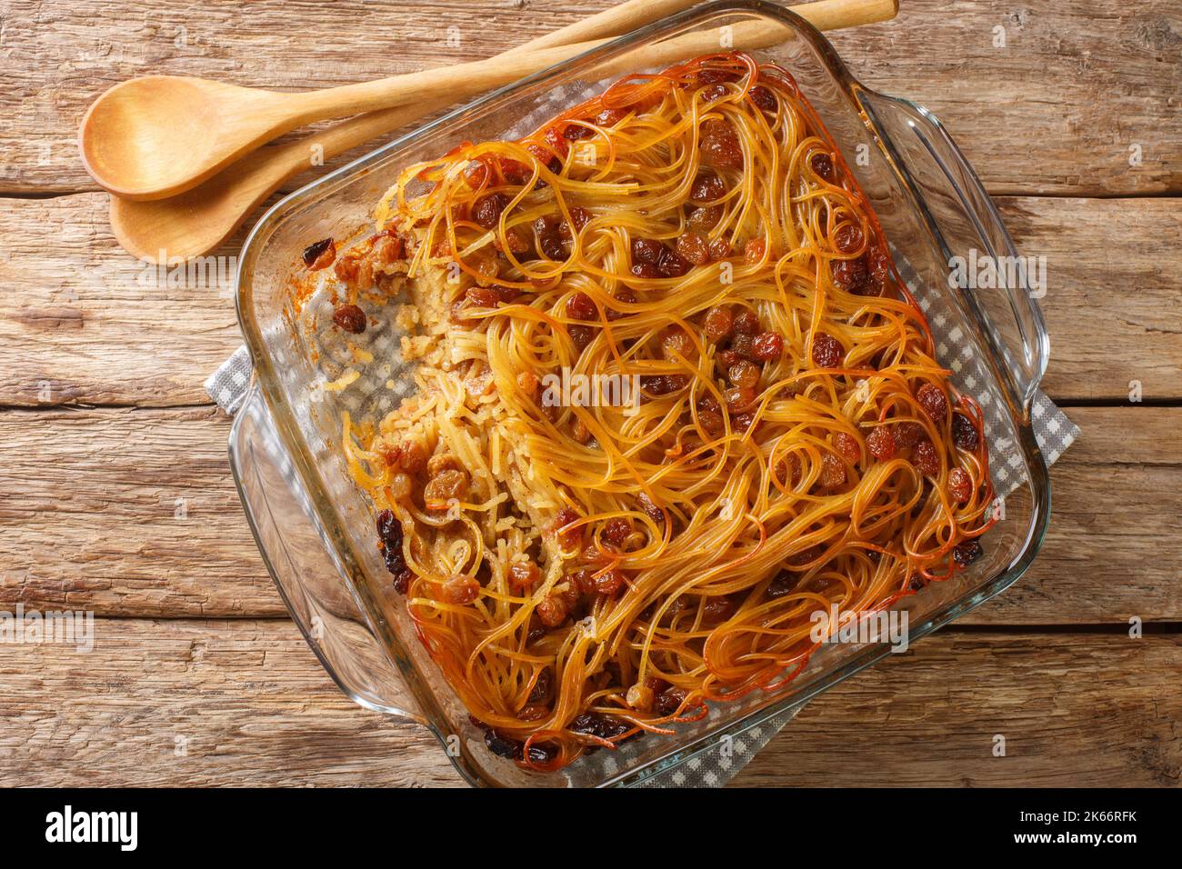 yerushalmi kugel a traditional eastern European Jewish food made of ...