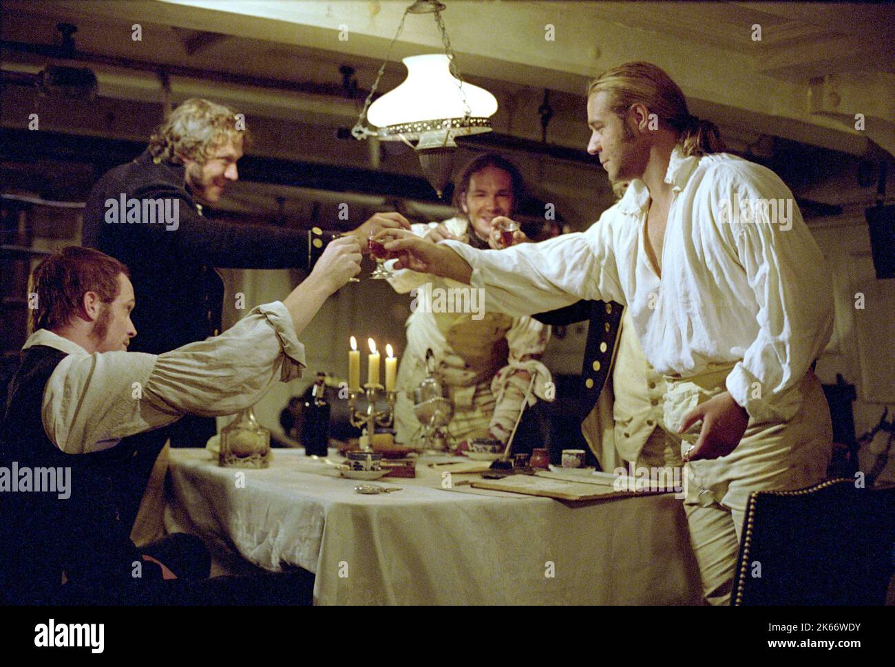 PAUL BETTANY, ROBERT PUGH, JAMES D'ARCY, RUSSELL CROWE, MASTER AND ...