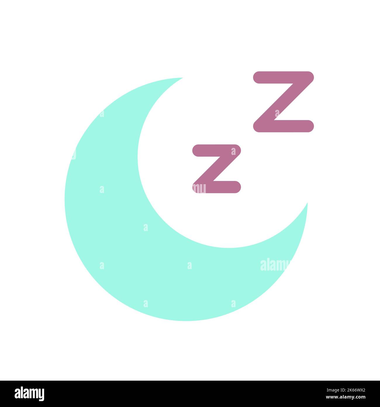 Sleep flat color ui icon Stock Vector Image & Art - Alamy