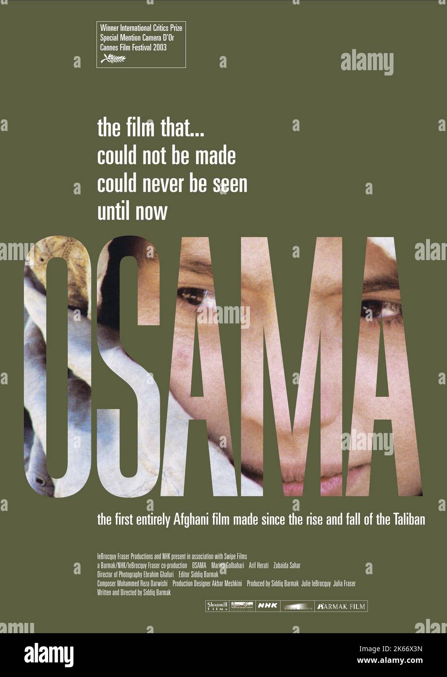 Movie Poster Osama 2003 Stock Photo Alamy