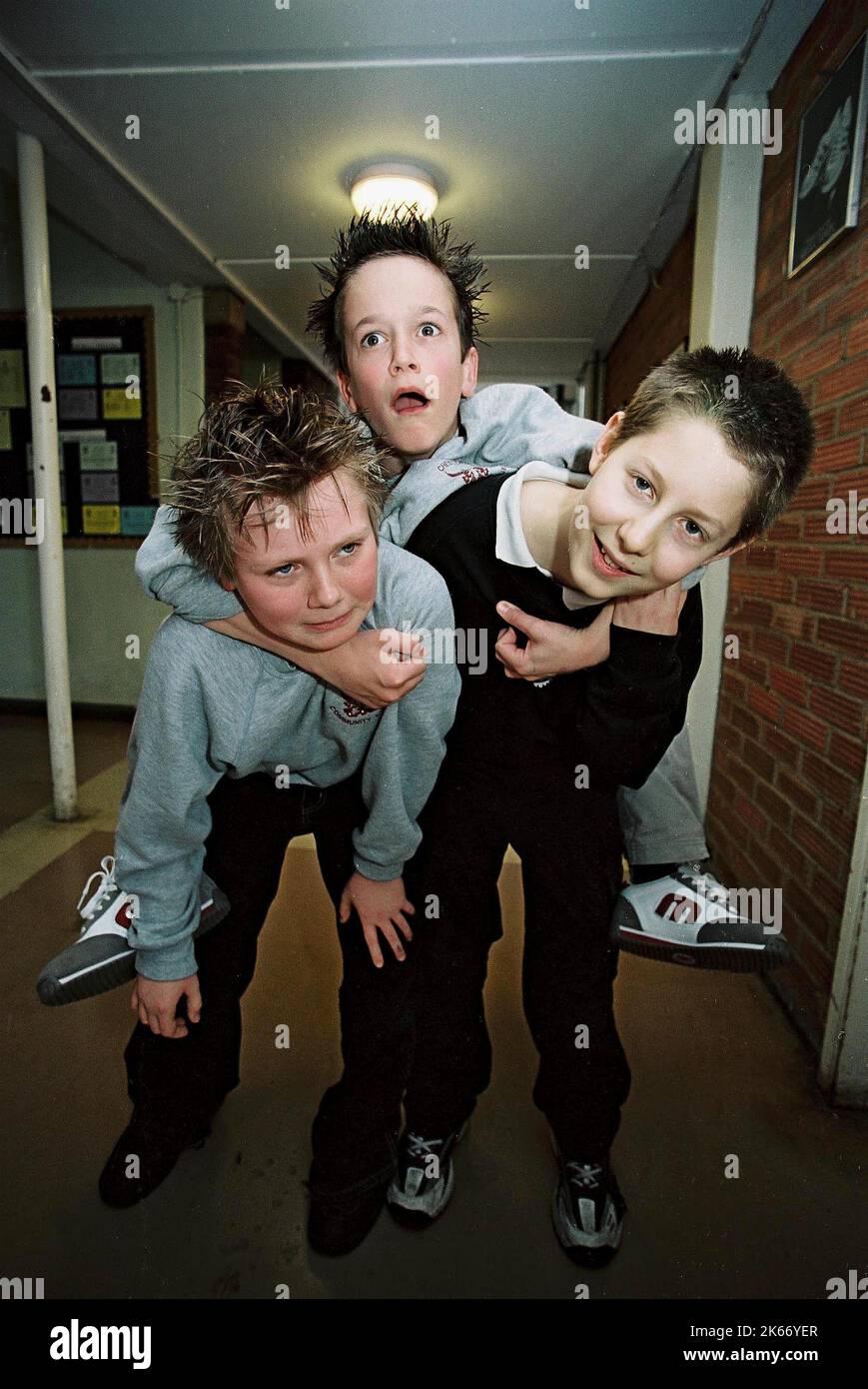 SCHOOL PUPILS, STEPPING UP, 2003 Stock Photo - Alamy