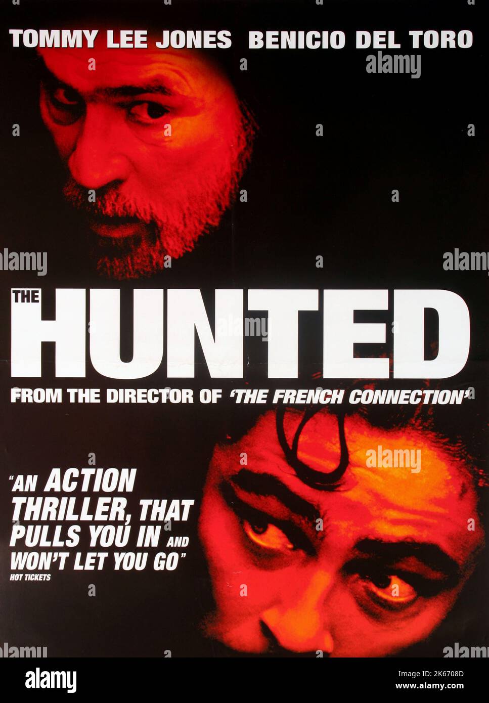 TOMMY LEE JONES, BENICIO DEL TORO POSTER, THE HUNTED, 2003 Stock Photo ...