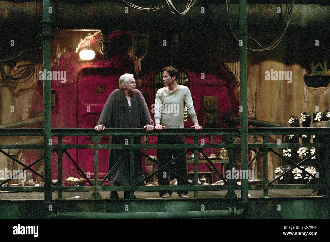 ANTHONY ZERBE, KEANU REEVES, THE MATRIX RELOADED, 2003 Stock Photo - Alamy