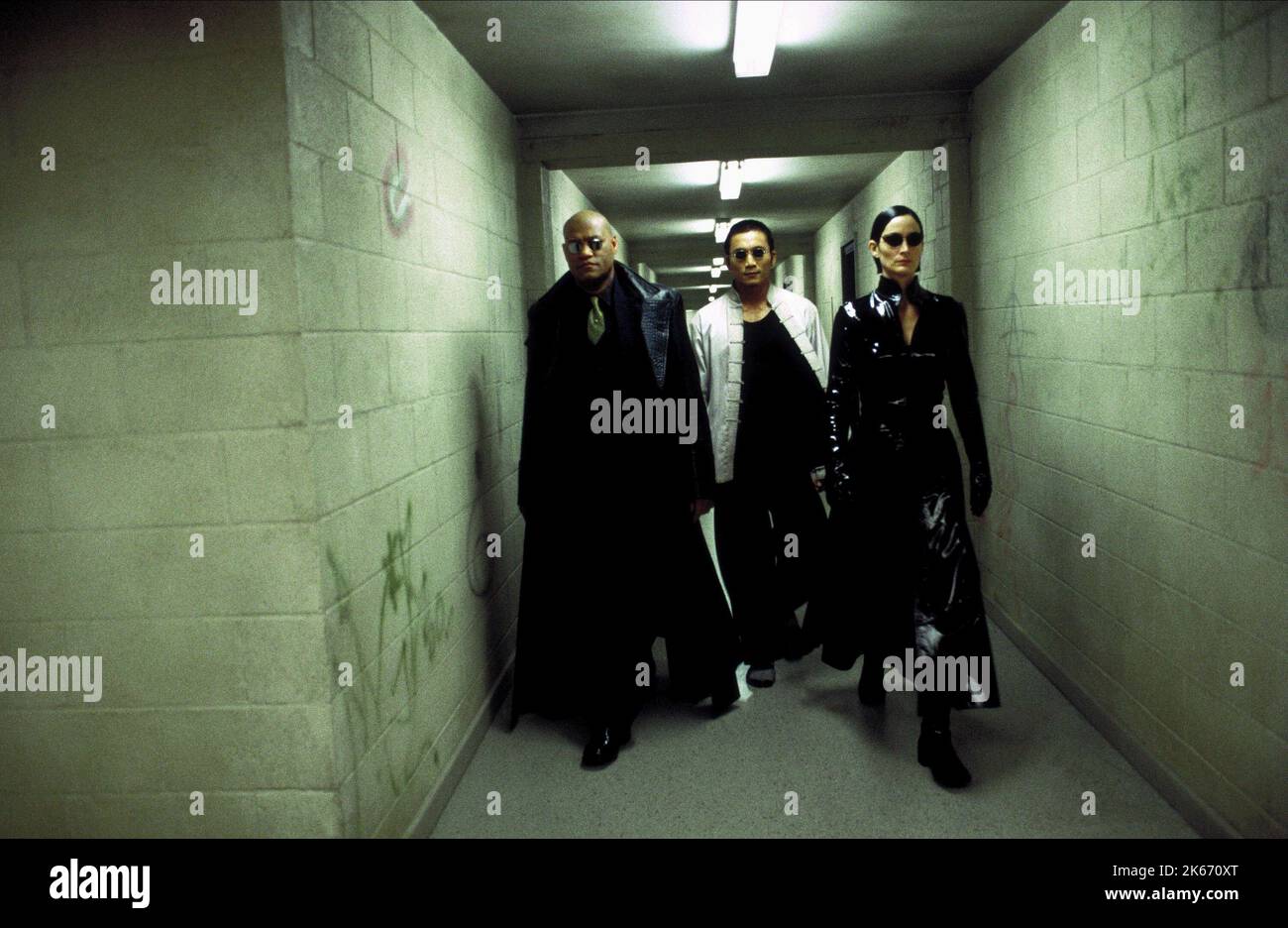 FISHBURNE,CHOU,MOSS, THE MATRIX REVOLUTIONS, 2003 Stock Photo - Alamy