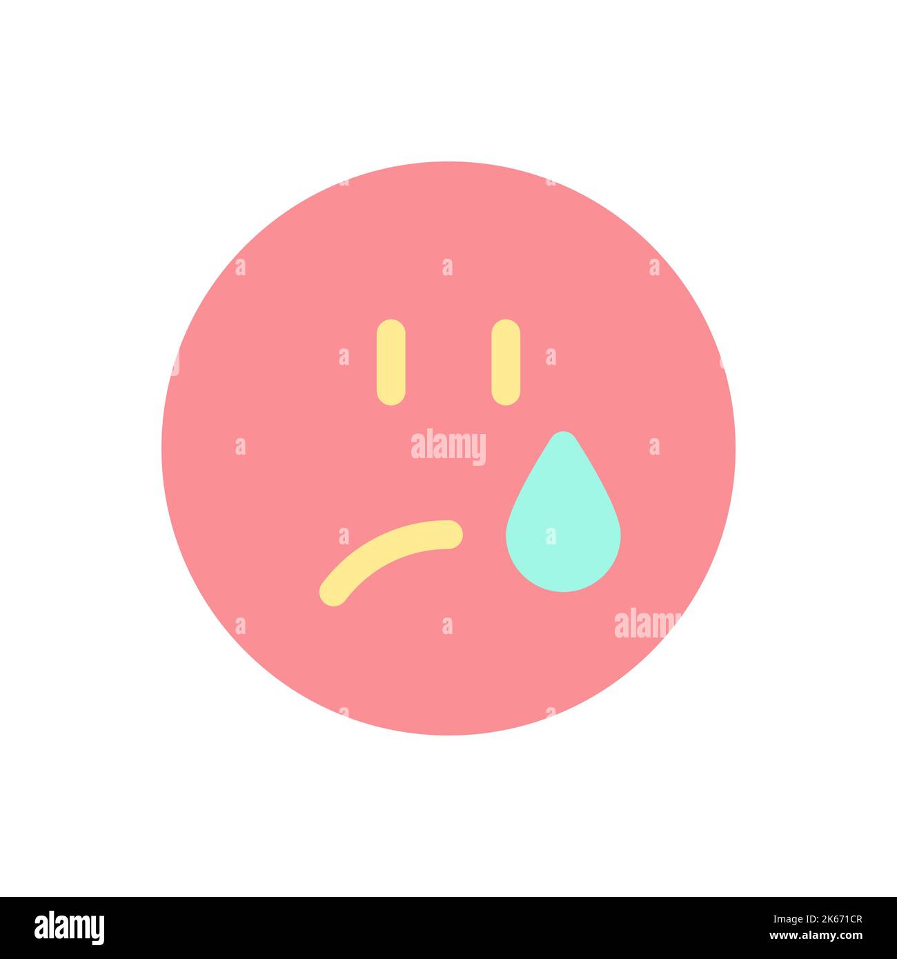 Crying icon simple element Stock Vector Images - Alamy