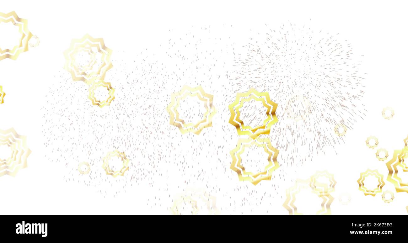 Image of stars falling over white background Stock Photo - Alamy