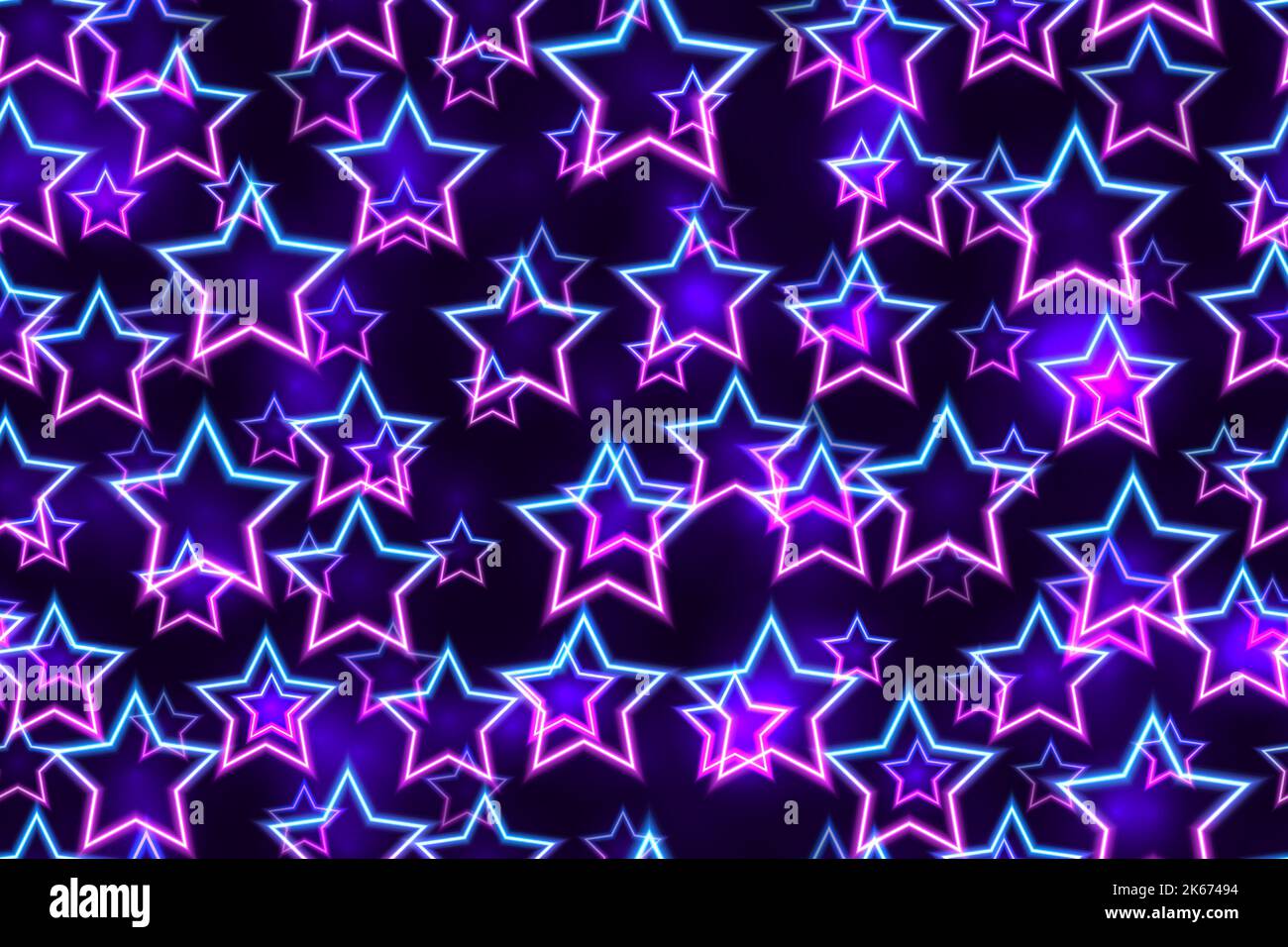 Neon stars seamless pattern Stock Vector Images - Alamy