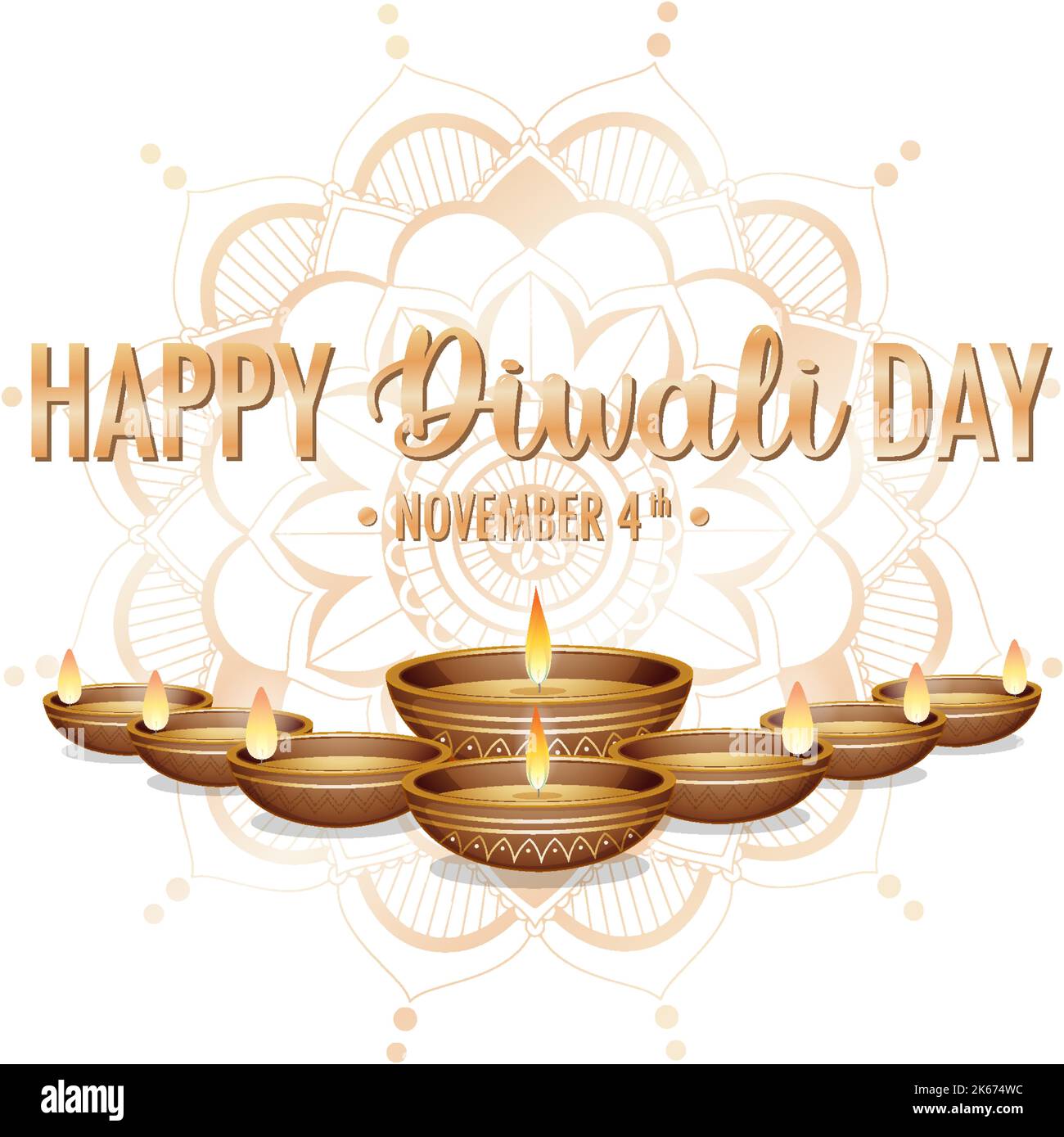 Happy Diwali Day Logo Design illustration Stock Vector Image & Art - Alamy