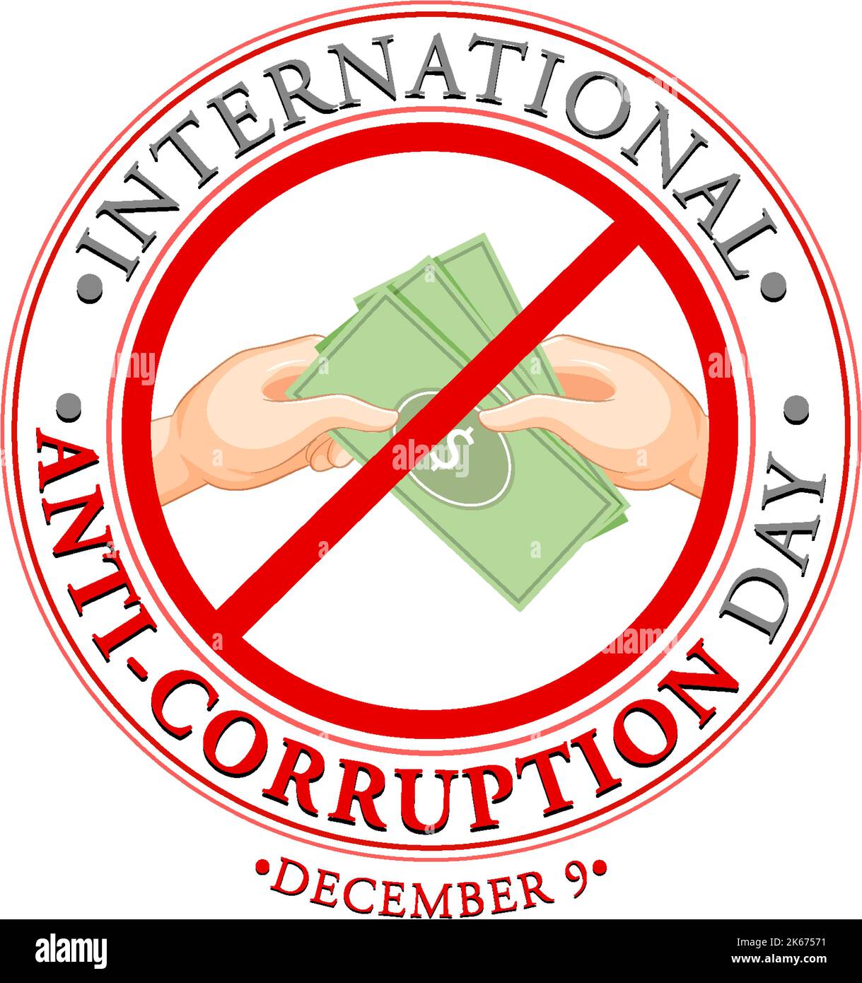 International Anti corruption day poster design illustration Stock Vector Image & Art - Alamy