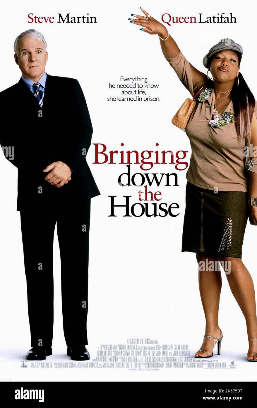 STEVE MARTIN, QUEEN LATIFAH POSTER, BRINGING DOWN THE HOUSE, 2003 Stock ...