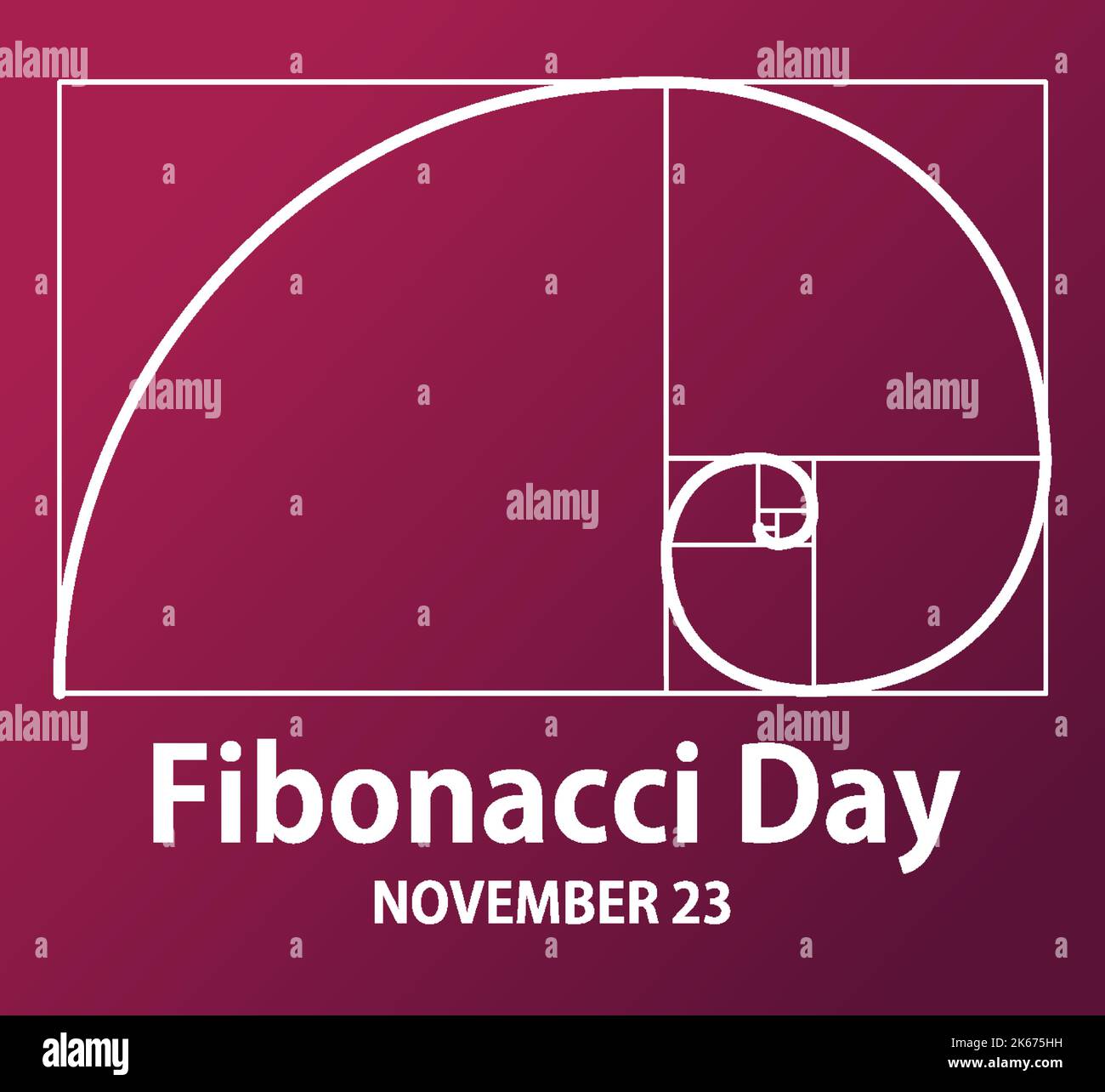 Fibonacci day poster design illustration Stock Vector Image & Art - Alamy